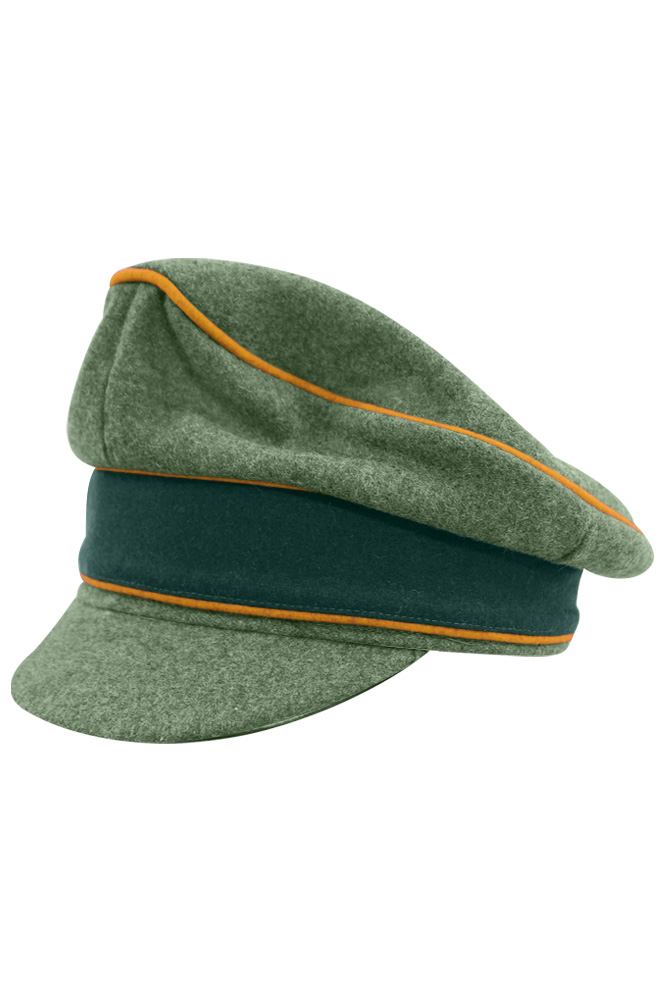 WWII German Heer Wool Panzergrenadier Crusher Cap Small VisorHeer Visor ...