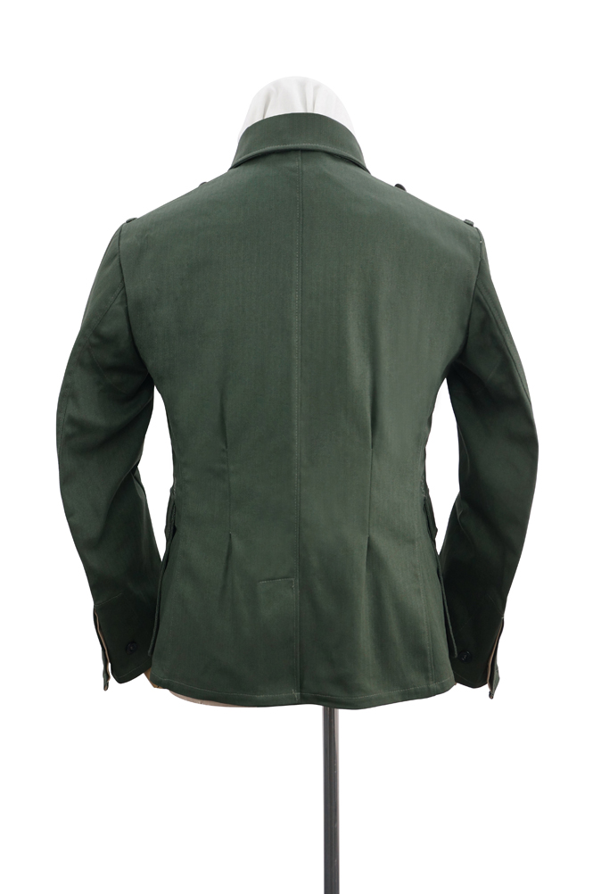 WWII German SS M43 EM Summer HBT Reed Green Field TunicCotton / HBT SS ...