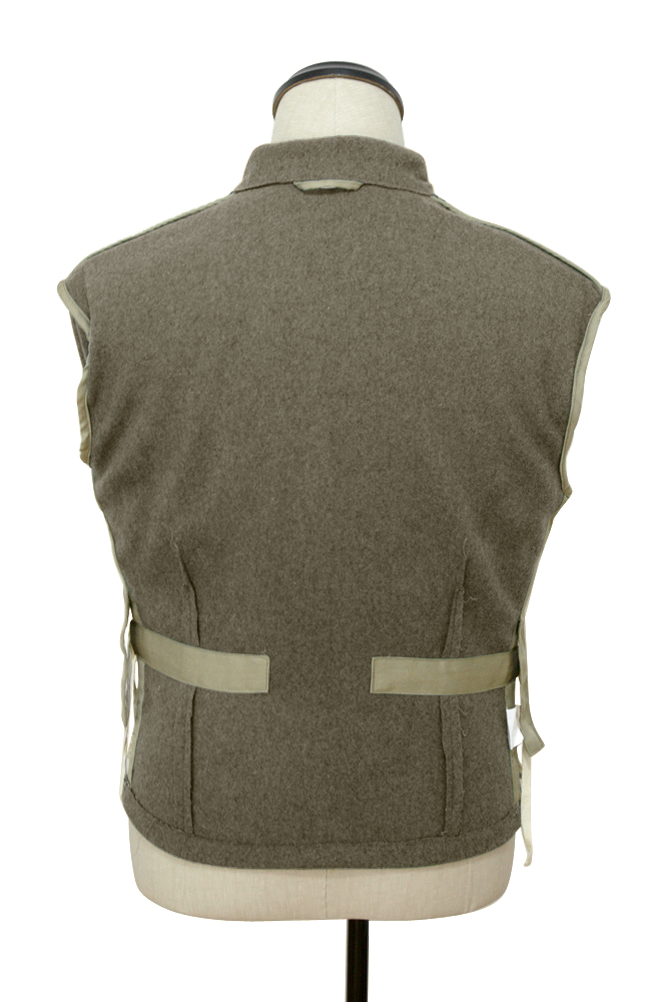 WWII German SS assault gunner brown wool wrap jacketWool Panzer Tunics ...